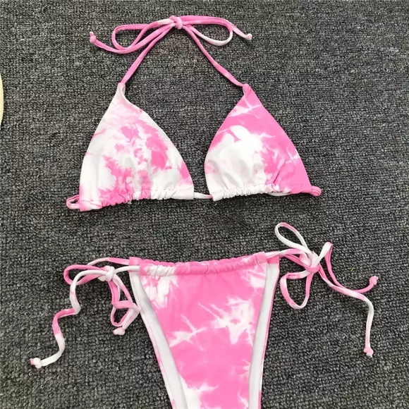 Swim | Diy Print Slide Triangle Brazilian Bikini Set | Poshmark